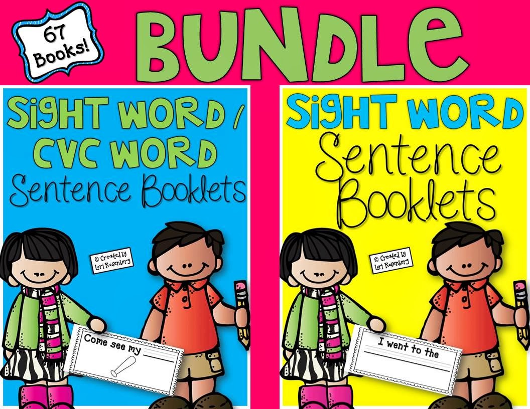Teaching With Love and Laughter: Sight Word / CVC Word Sentence Booklets