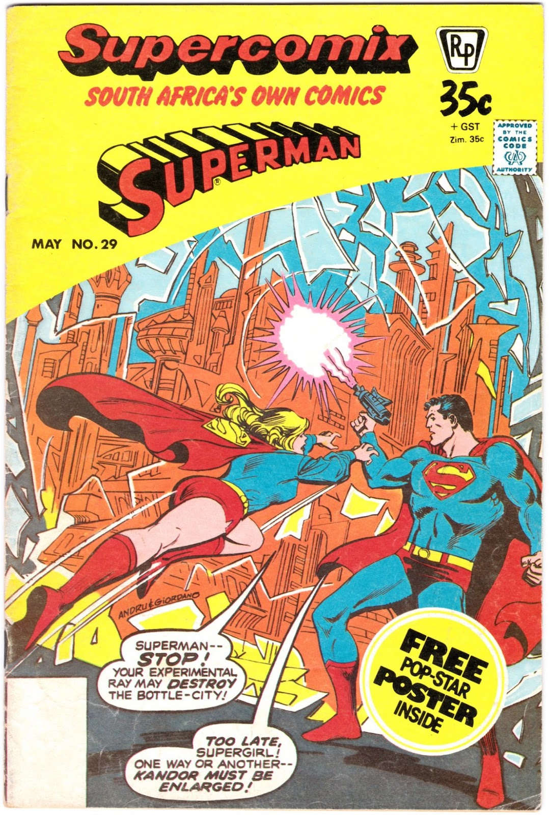 South African Comic Books: Supercomix Superman 29