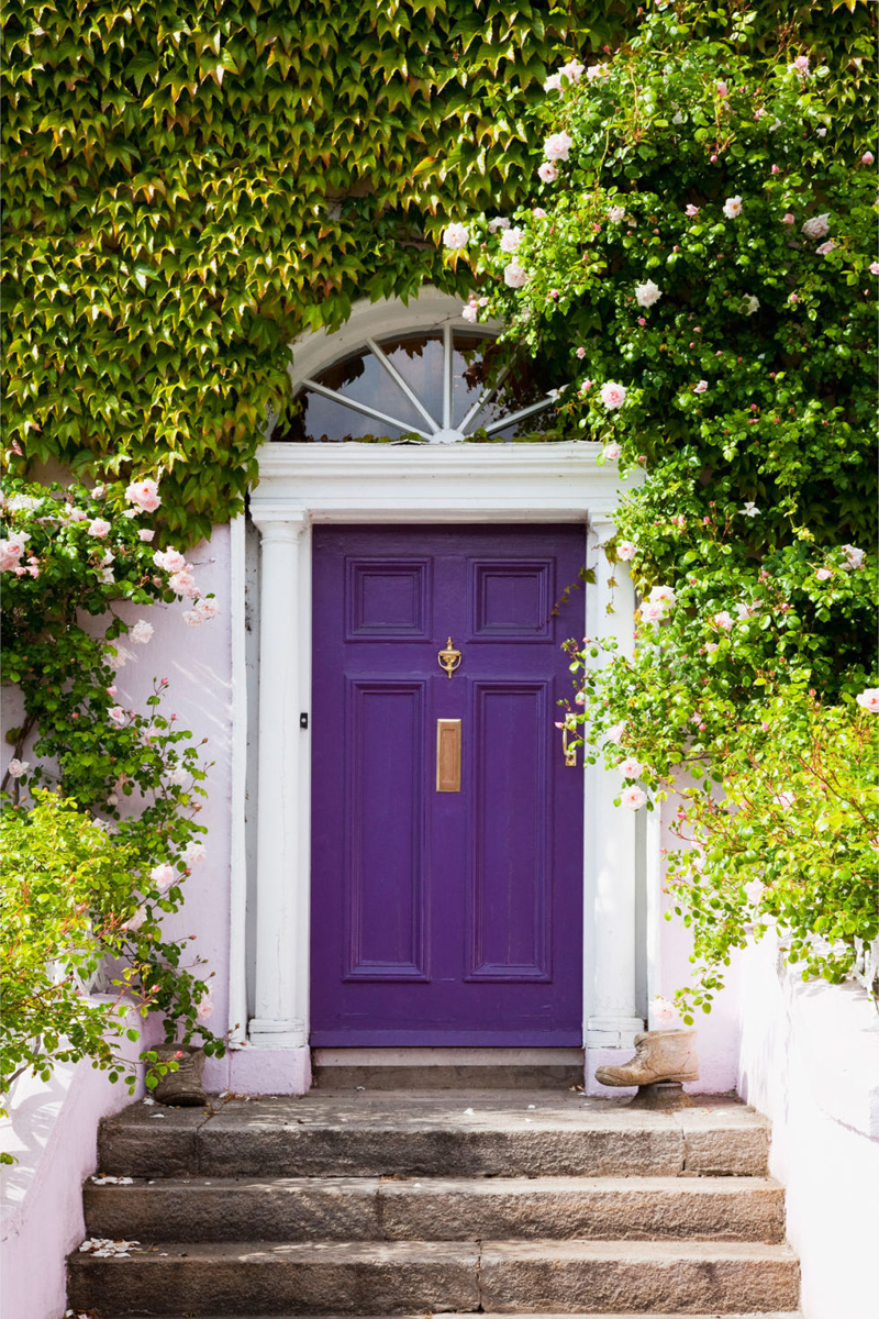 40 examples of colored entrance doors - Lady's Houses