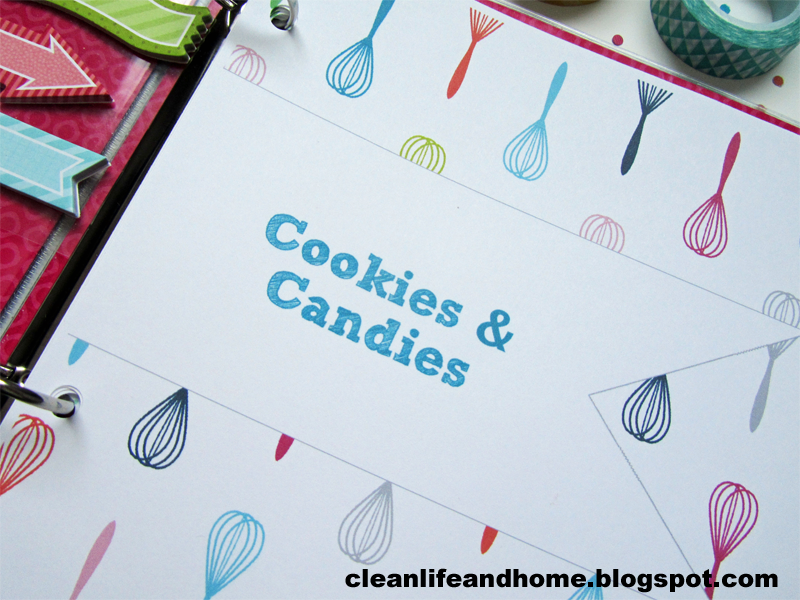 Clean Life and Home: Printable Recipe Binder { with Divider Tabs! }