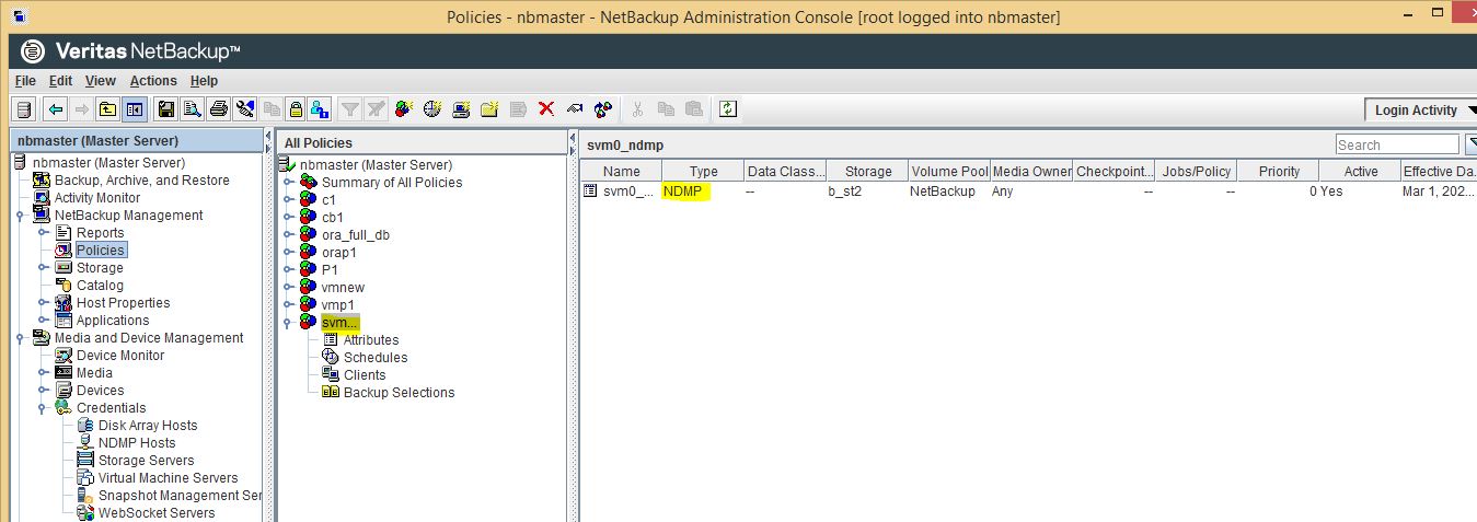 Remote Infrastructure Management: NetBackup 8.1.2 NDMP Backup ...