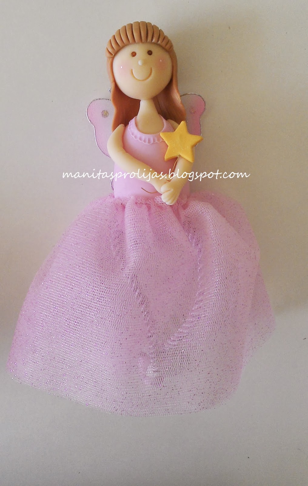 MANITAS PROLIJAS: 78. Hadas y Osita bailarina en porcelana fría