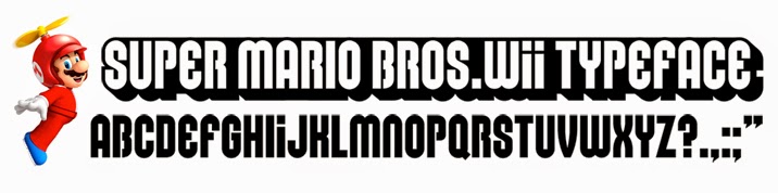 My Super Mario Boy: Super Mario Bros Wii Typeface Font