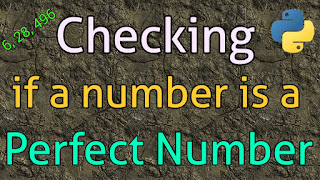 Check whether a number is a perfect number or not - Python - BoiCoder