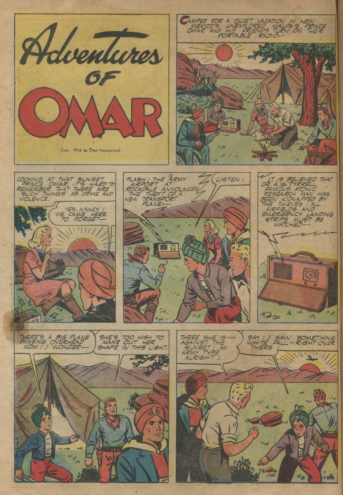 Four-Color Shadows: Adventures of Omar-1946