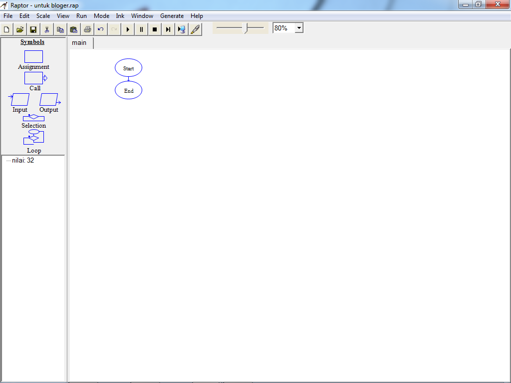 MEMBUAT FLOWCHART MENGGUNAKAN RAPTOR(CONTOH FLOWCHART PEMILIHAN ...