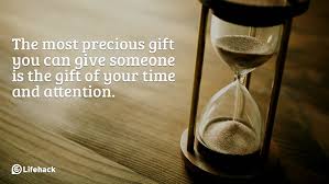 Story Board: Time is the most precious gift you can give to someone
