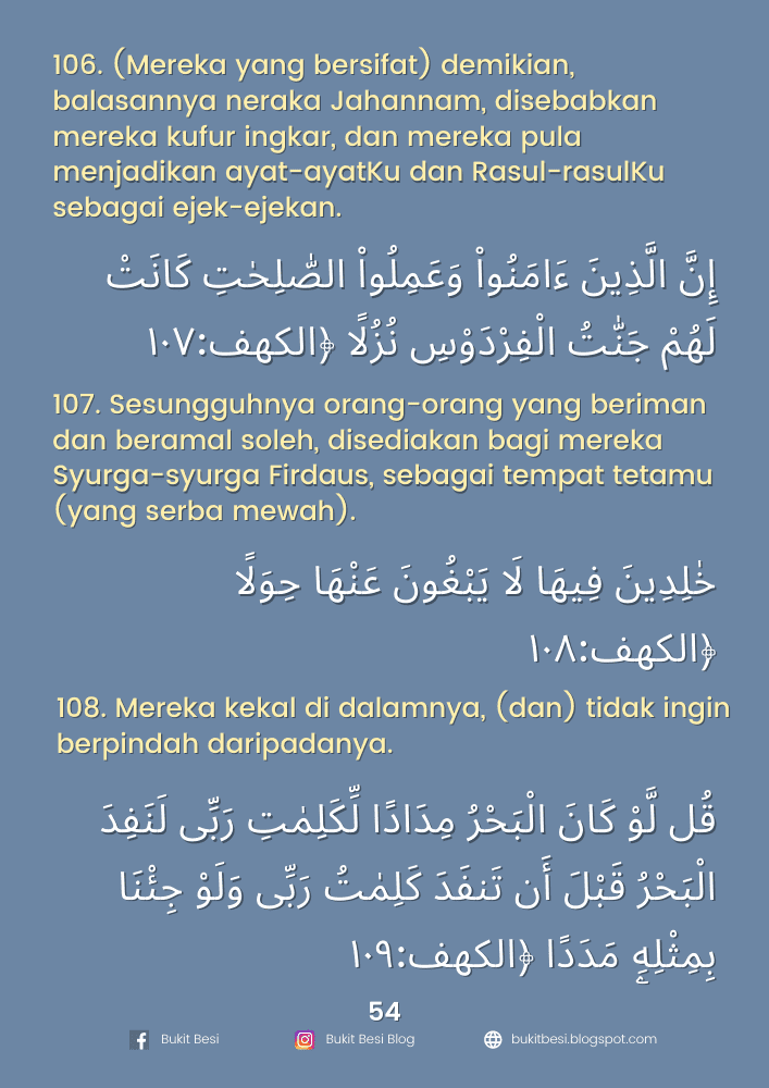 Surah Al Kahfi Rumi And Jawi Ayat 1 110 Maksud Terjemahan And Pdf Mp3