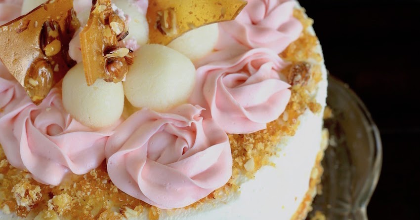 Blessings From My Kitchen: Vanilla cake with rasgulla filling