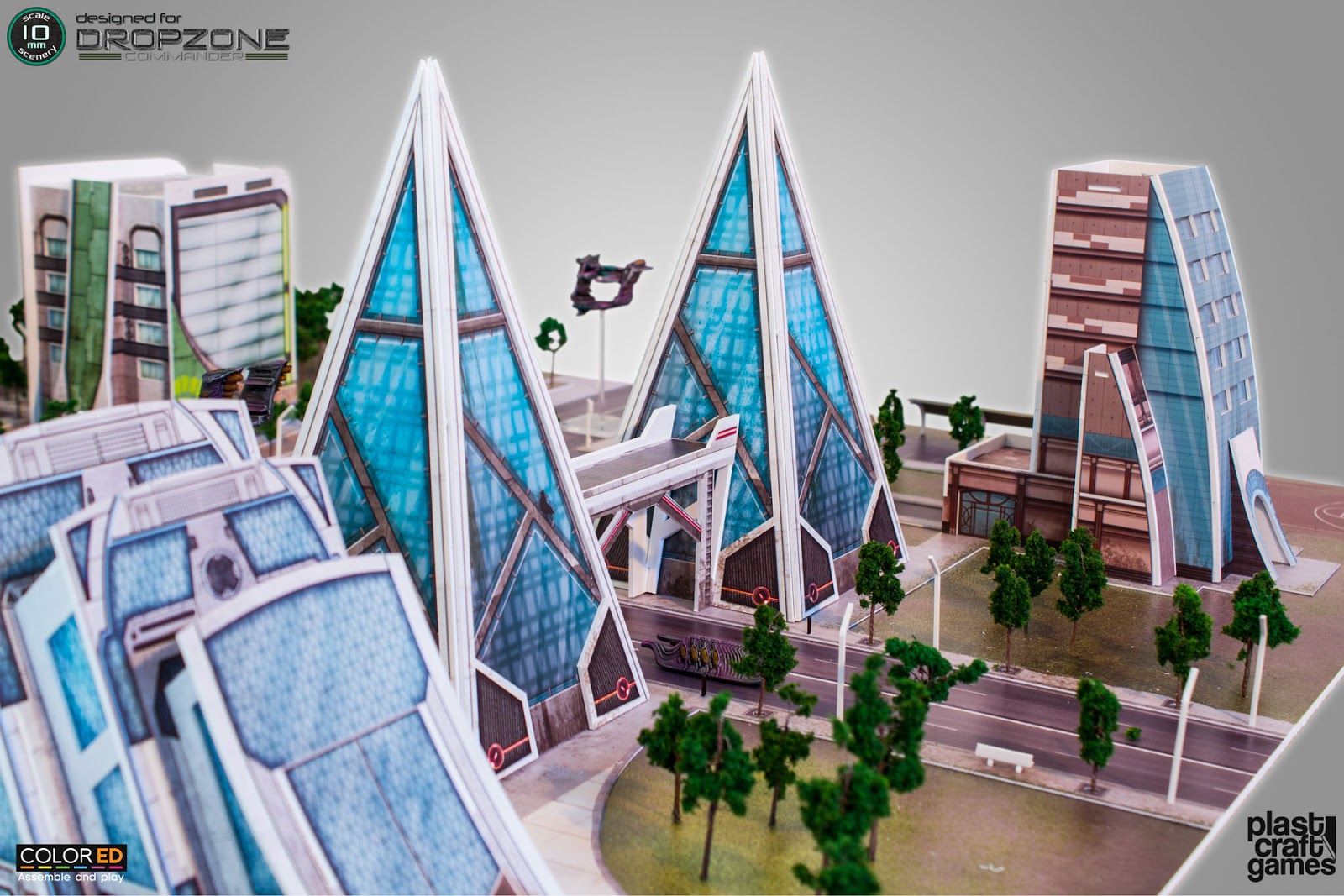 10mm Wargaming: New Dropzone Commander Buildings from Plast Craft Games
