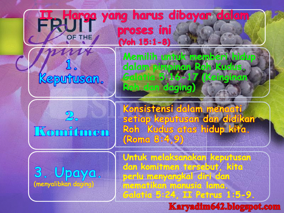 SENI MEMBENTUK GAMBAR: 130.5 BUAH ROH KUDUS