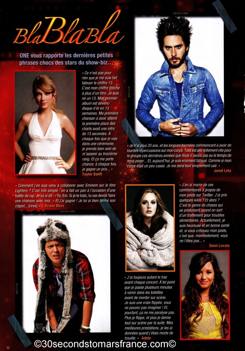 OFFICIAL ECHELON URUGUAY - THIRTY SECONDS TO MARS -: ONE MAGAZINE ...