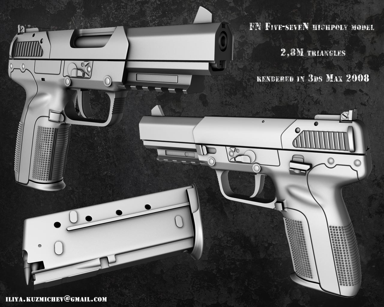 Art of Ilya Kuzmichev: FN Five-seveN
