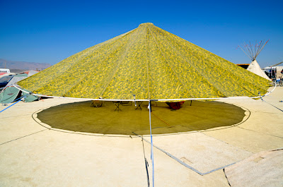 This is Black Rock City: 40/Parachutes Ring