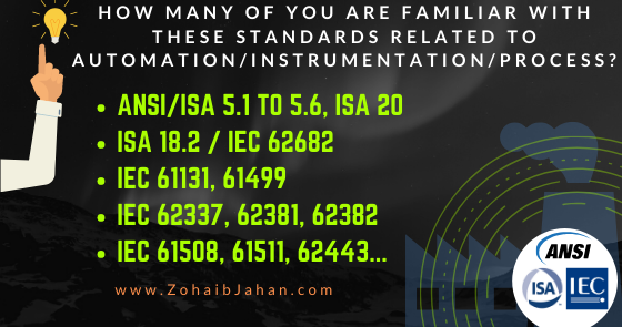 Automation Engineer should know these ANSI ISA and IEC Standards