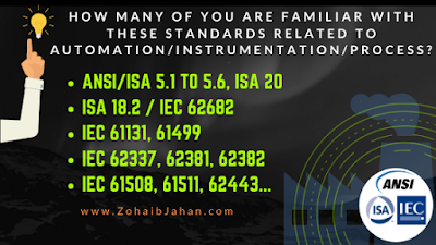 Automation Engineer should know these ANSI ISA and IEC Standards