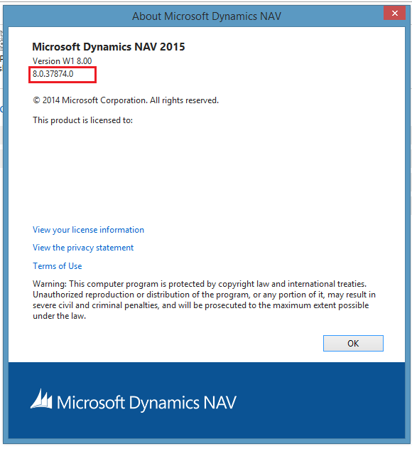 How to check Microsoft Dynamics NAV build : RoleTailored Client - TharangaC