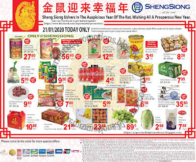 Sheng Siong CNY Today Only Promotion 21 January 2020 ~ Supermarket ...