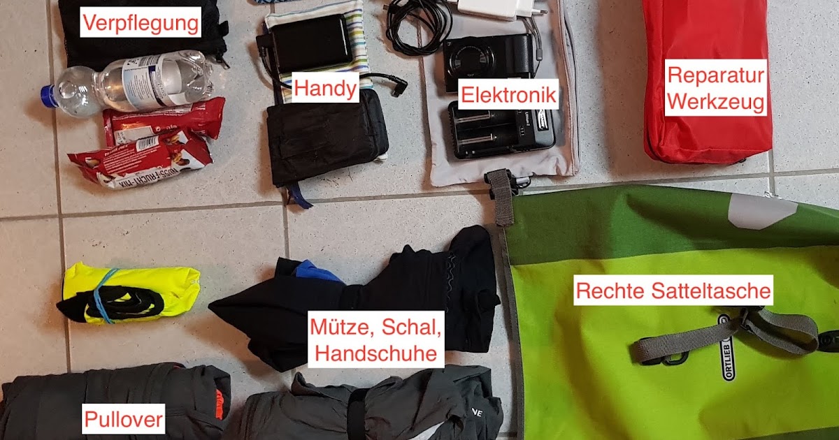 Die Sachen sind gepackt