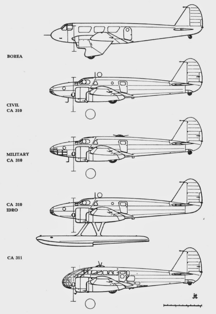 Italian Aircraft of WWII: Caproni Bergamaschi Ca 310 series