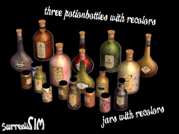 SurrealiSIM Sims 2 downloads: Witchset (Part 1) - all about potions