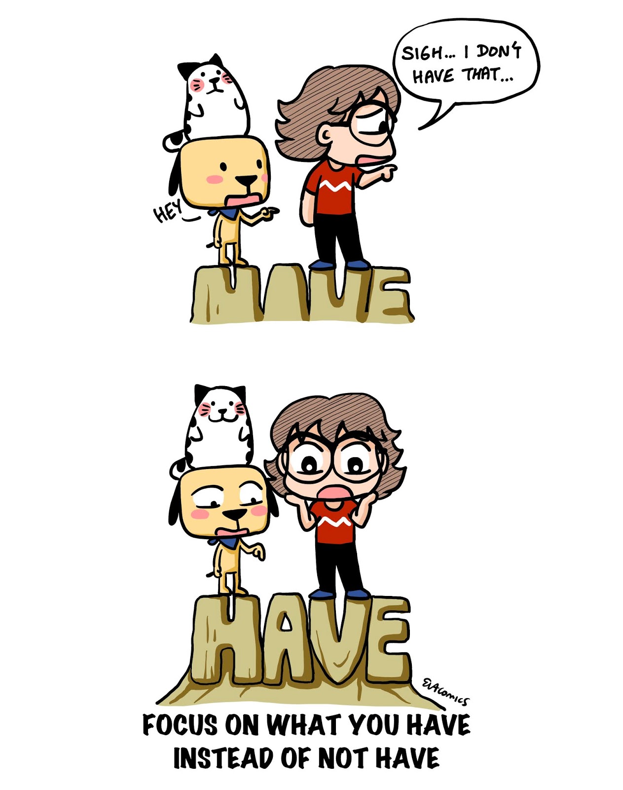 Comics: Focus on what you have