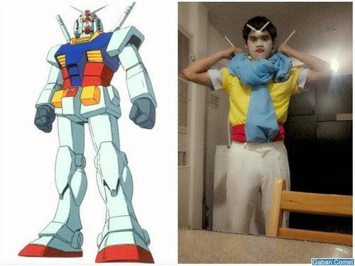Foto Lucu Cosplay Low-Budget Yang Sangat Awesome - Gaban Comel