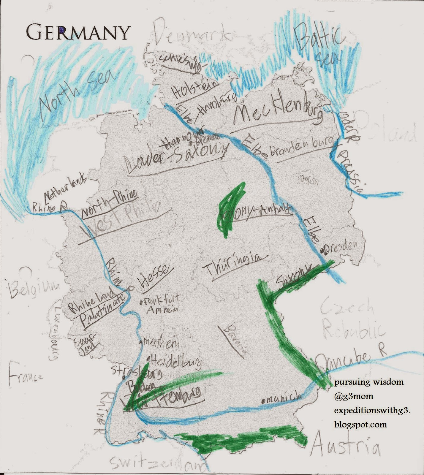 EXPEDITIONS WITH THREE G's: Geography of Germany: Maps & Research
