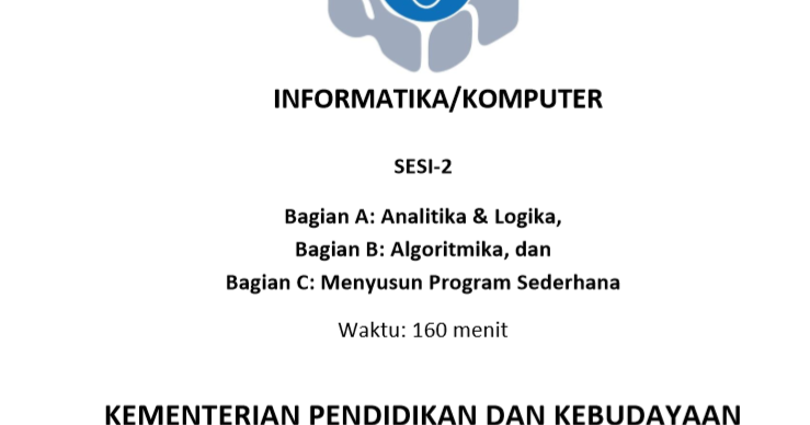 SOAL OSN INFORMATIKA/KOMPUTER TINGKAT PROVINSI TAHUN 2018. - JUARA ...