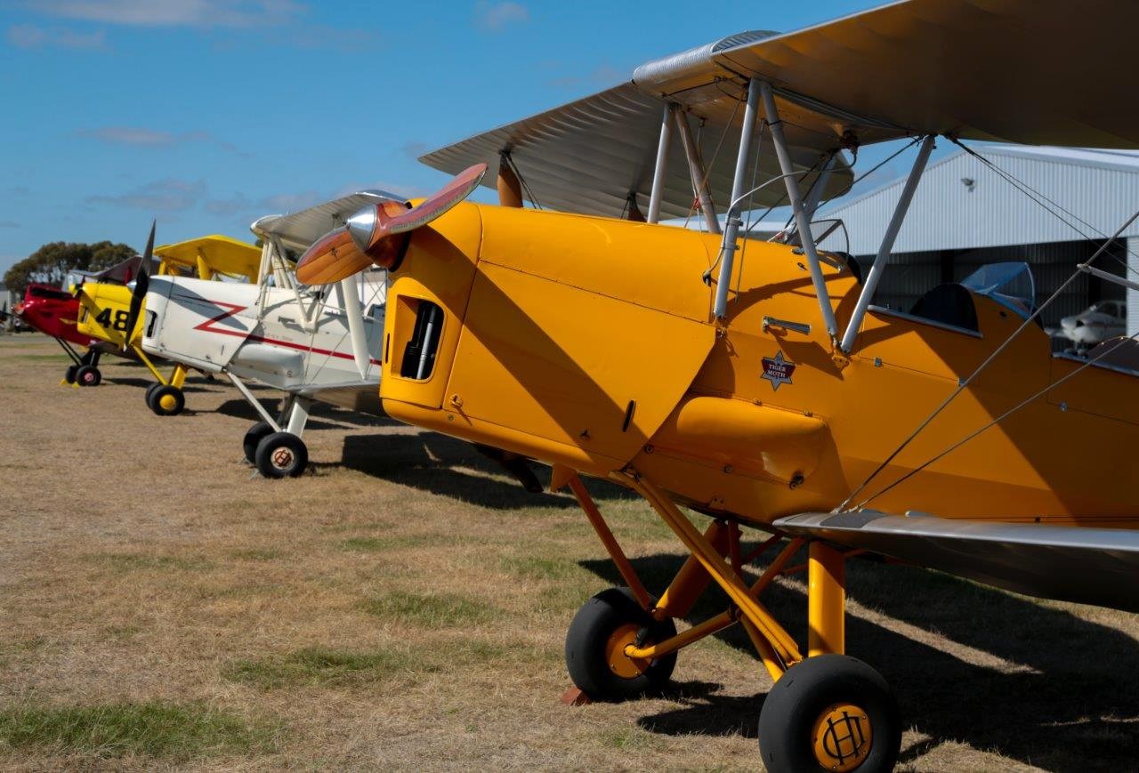 NZ Civil Aircraft: Tiger Moth Fly in Ashburton 14th March # 5