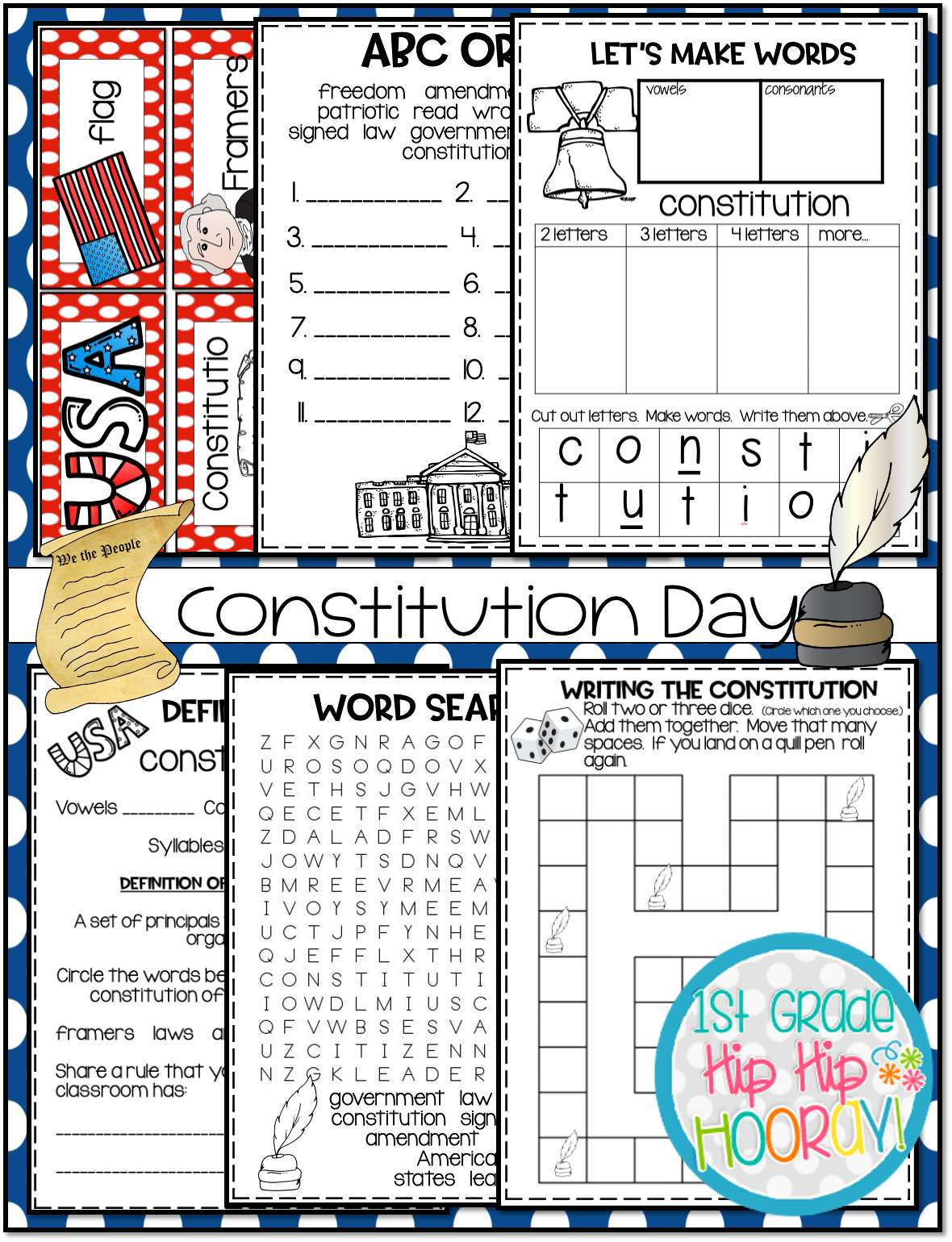 1st Grade Hip Hip Hooray!: Constitution Day ... September 17th ...
