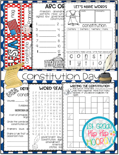 1st Grade Hip Hip Hooray!: Constitution Day ... September 17th ...