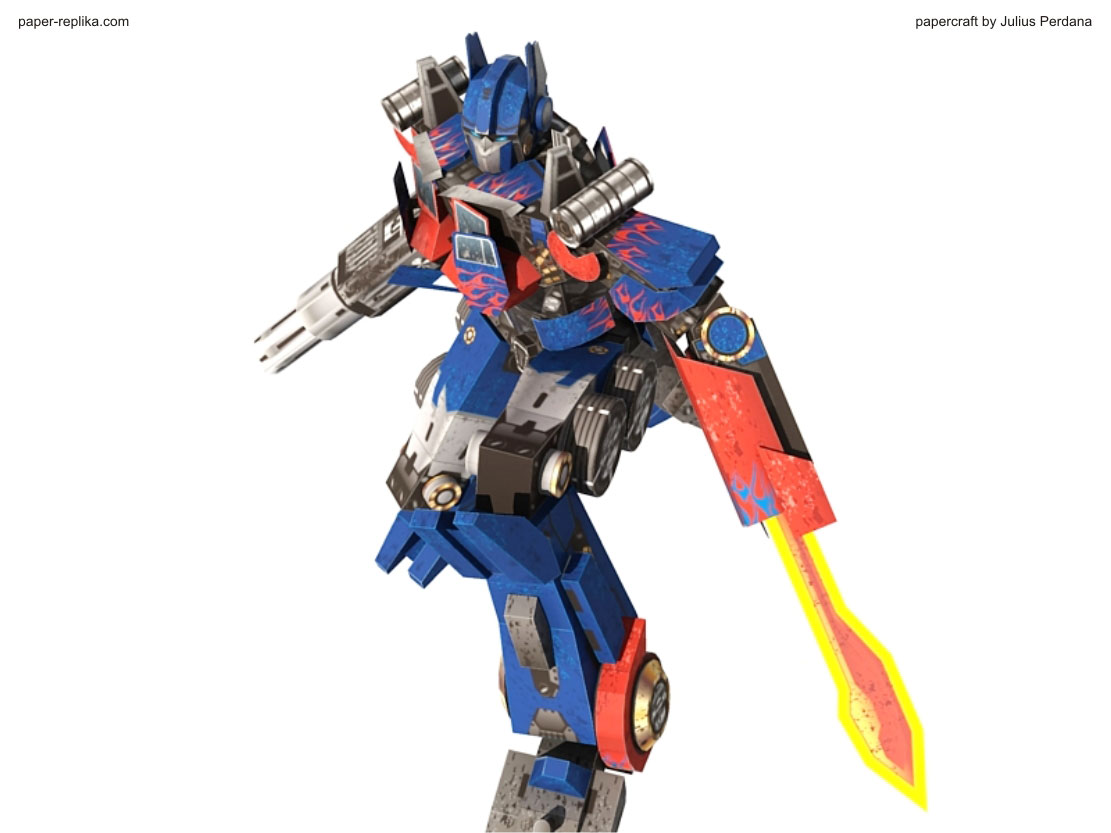Papercraft Optimus Prime DOTM Nueva version - Transformers Matrix
