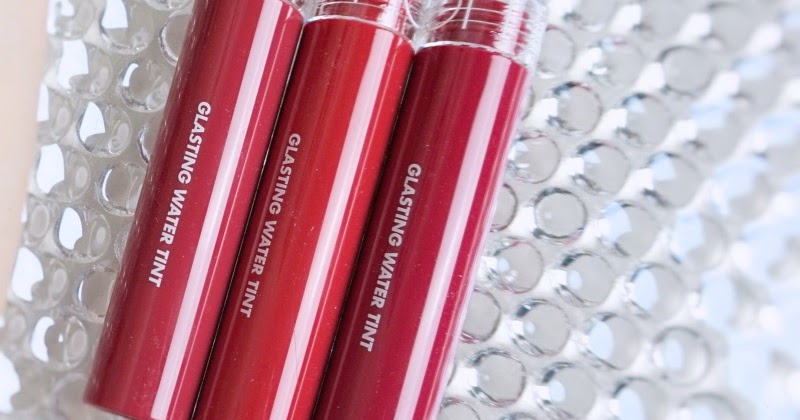 Romand Glasting Water Tint 02 Red Drop, 05 Rose Splash, 06 Purple ...