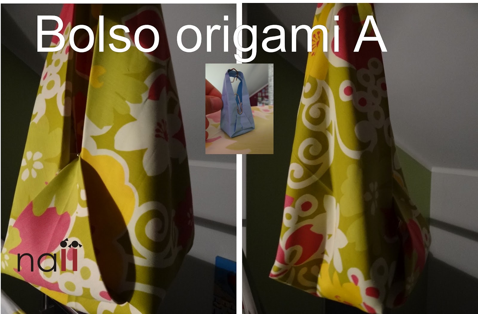 Bolso origami - Pruebas » Patrones en pdf | Naii Costura