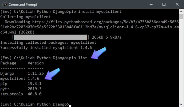 Integrasi Django dengan MySQL - Contoh Aplikasi