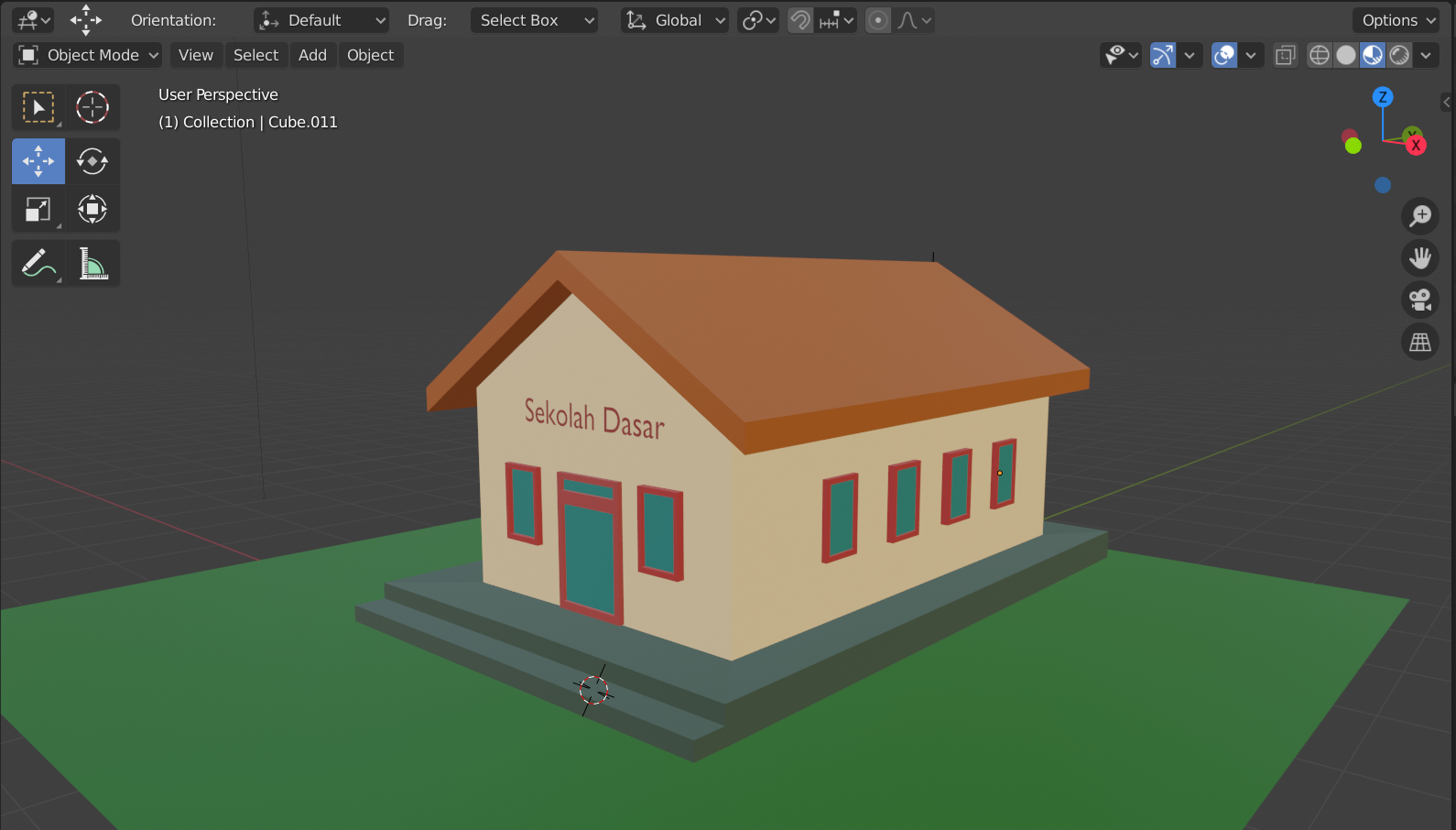 Objek 3D Menggunakan Software Blender