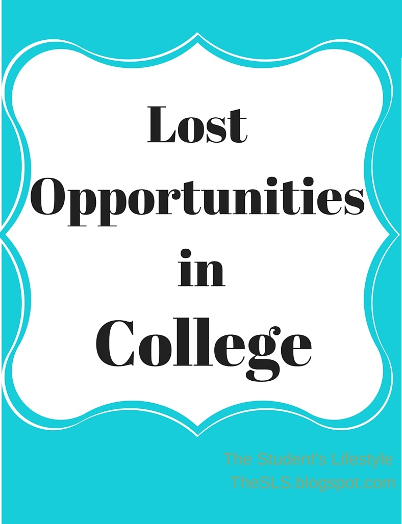 Senior Reflections: Lost Opportunities in College - The Students' Lifestyle