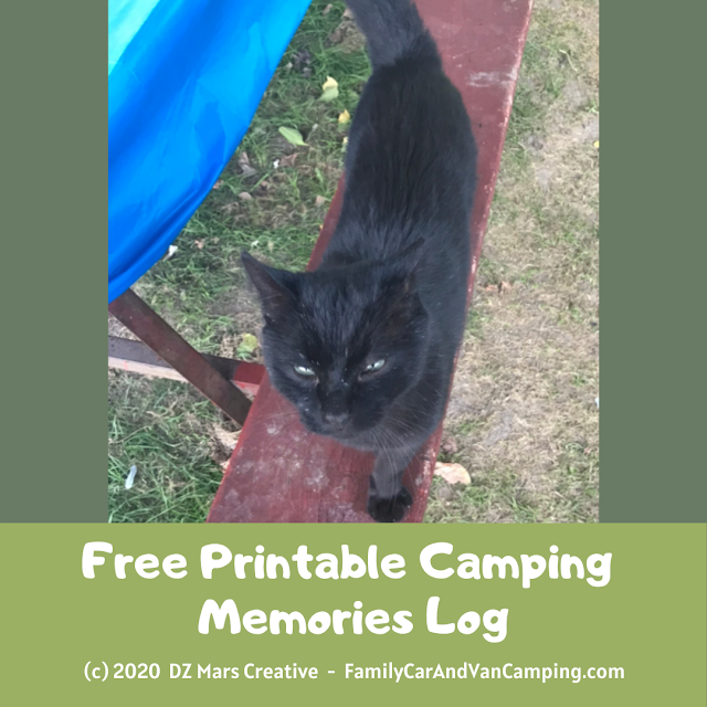 Free Printable Family Camping Memories Log
