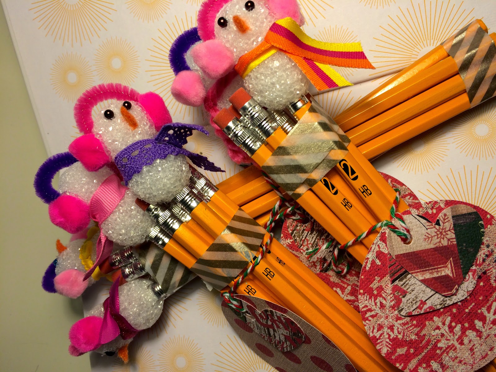 Cut Now, Measure Later : Teacher Gifts: Snowman Pencils