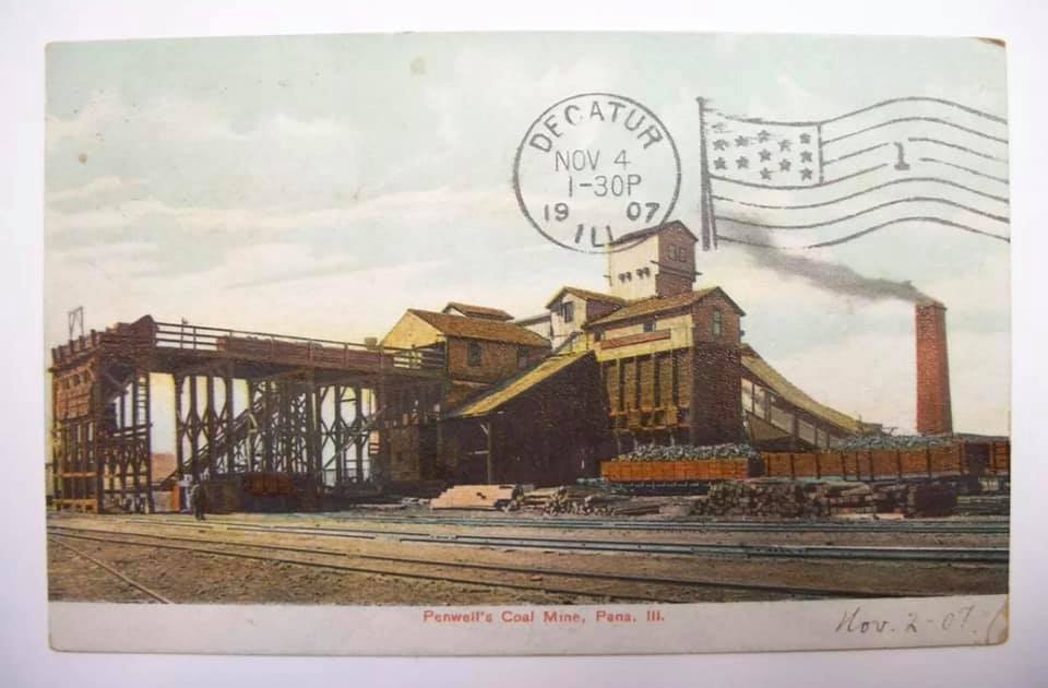 Towns and Nature: Christian C: Pana, IL: Penwell and Pana #1 Coal Mines