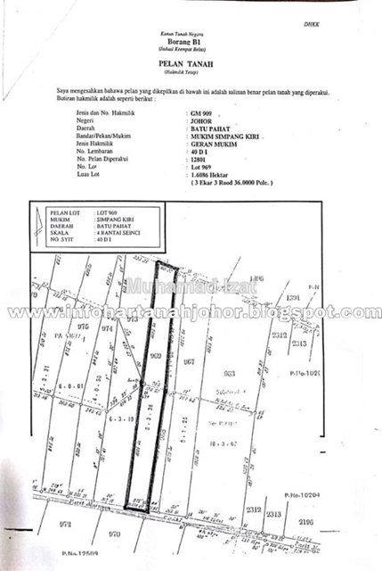 Tanah 4 Ekar Parit Maimon Parit Sulong - InfoHartanah Johor En. Izat ...