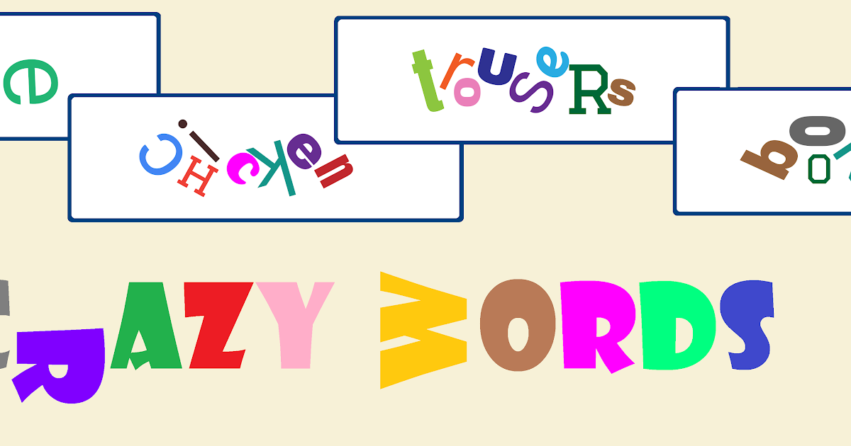 moje pomysły jak ...: Crazy words