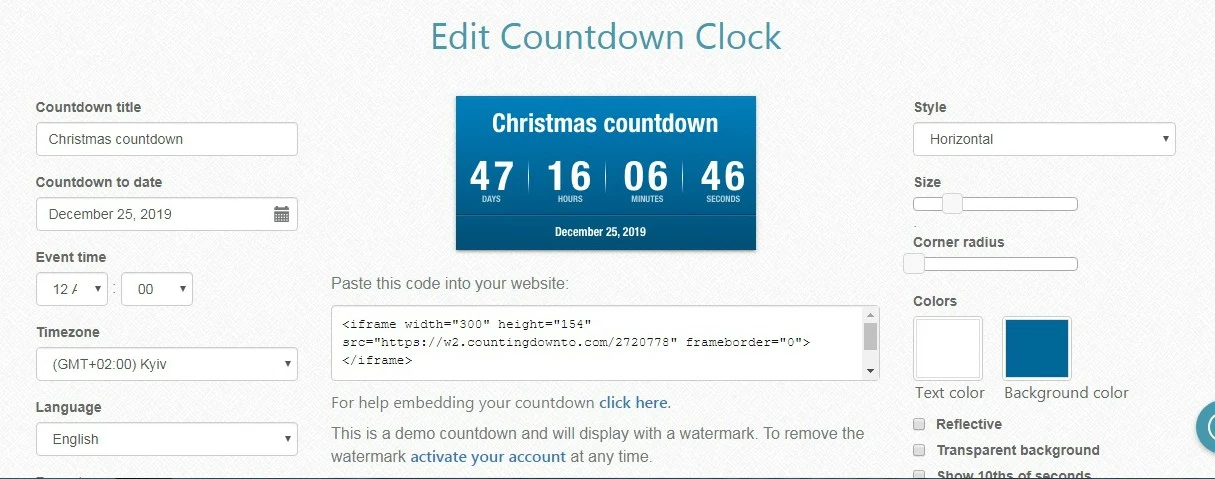 3 free Christmas and new year countdown widgets for blogs and websites ...
