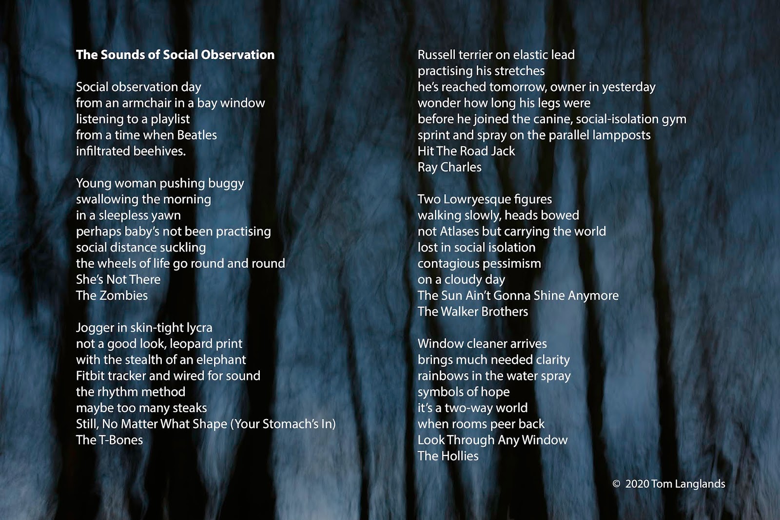 Poetry Written While Social Distancing