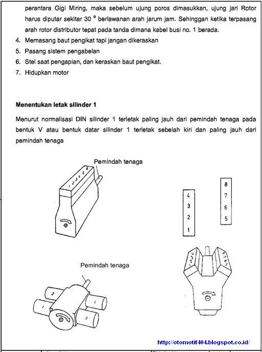 cara memasang dan melepas distributor pada mobil - pembelajaran otomotif