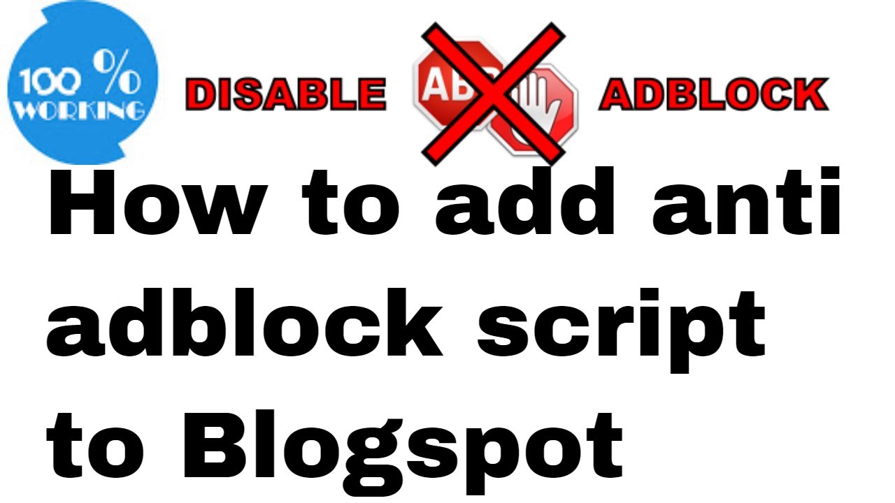 Adblock Script For Blogger