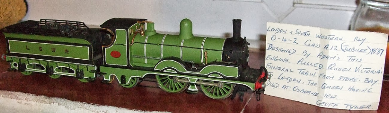 GEOFF TYLER - RAILWAY MODELLER: OO GAUGE CLASS A12 -- LSWR No. 555 [0-4-2]