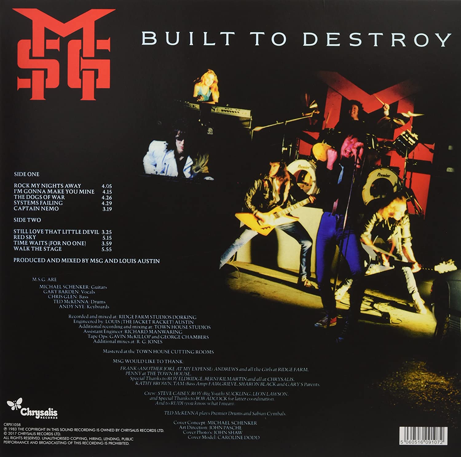 Classic Rock Covers Database: Michael Schenker Group - Built to Destroy ...