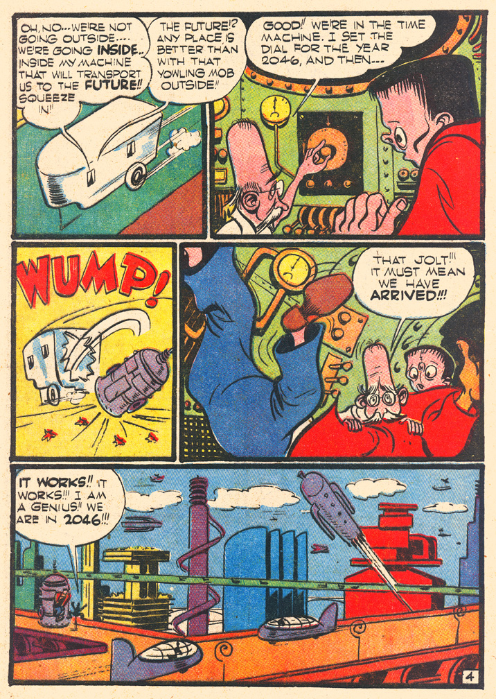 The Greatest Ape: "Frankenstein and the Time Machine" by Dick Briefer